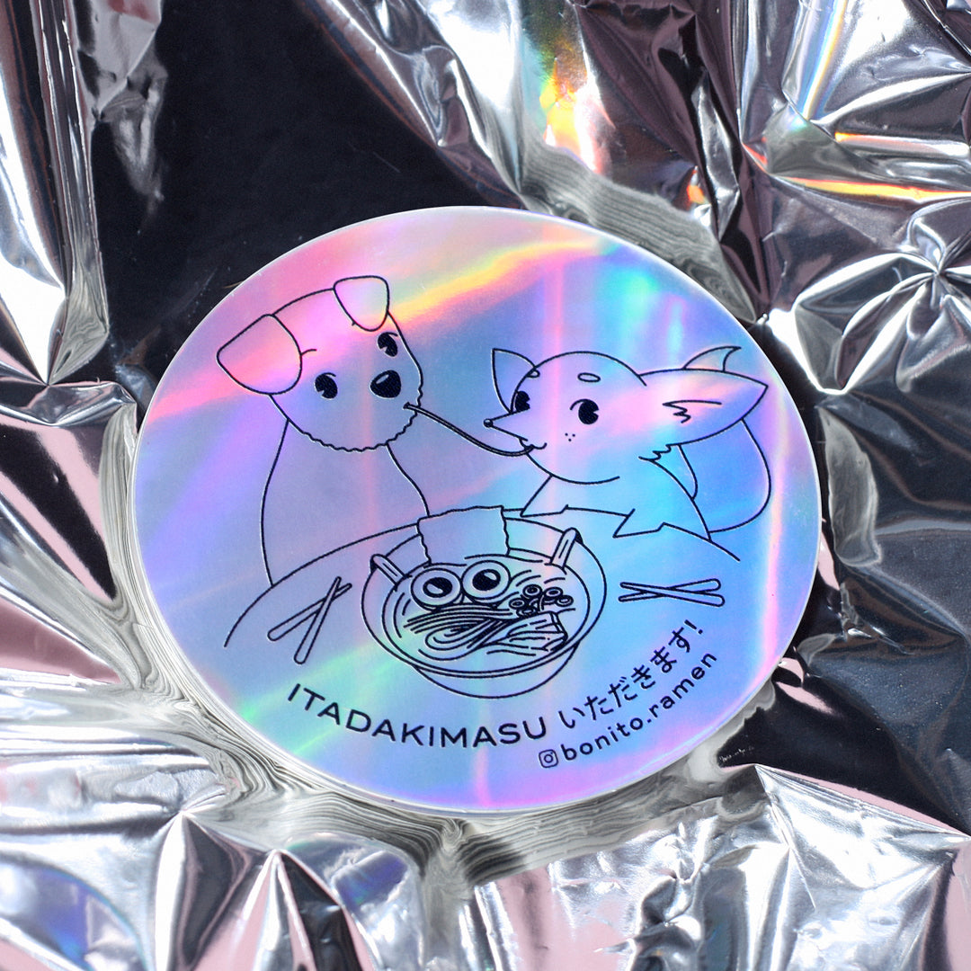 Itadakimasu Sticker Holográfica – Bonito Ramen